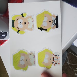 South Park Funny Cartman as A Mad Cheesy Poof Kiss-cut Sticker Cartman ...