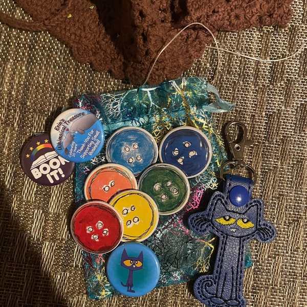 Pete the Cat Keychain Keyfob Embroidered Fob - Etsy