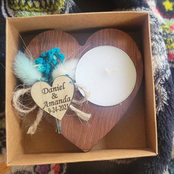 Personalized Candle, Wedding Favors, Rustic Wedding Favors, Bridal ...