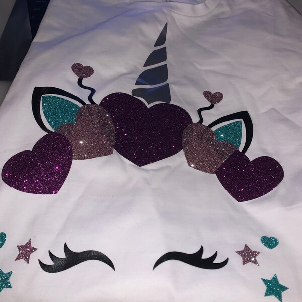 Love Unicorn Svg, Valentine Svg, Heart Svg Cutfile for Cricut ...