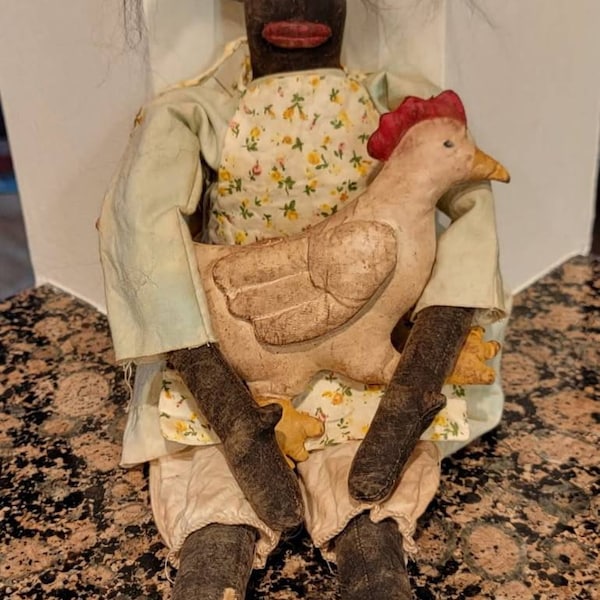 E-pattern Primitive Scarecrow Lenny With Corn, Sunflower, Crows, Big ...