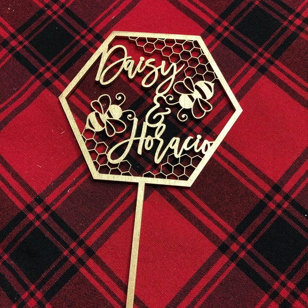 Bee Custom Cake Topper Meant to Bee Cake Topper Bee Wedding Cake Topper ...