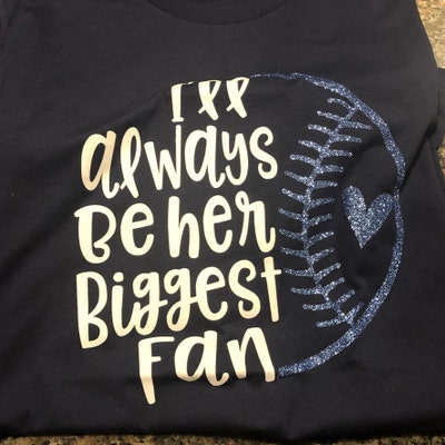 Glitter Softball Shirt Biggest Fan Shirt Softball Shirts Custom ...