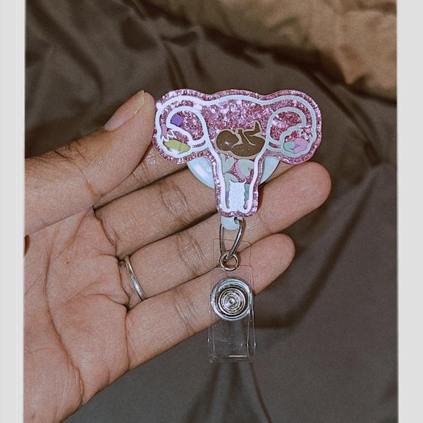 Pink Awareness Ribbon Badge Reel, Retractable Swivel Alligator Clip ...