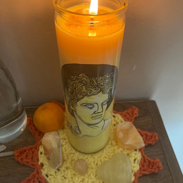 Apollo Deity Candle - Etsy