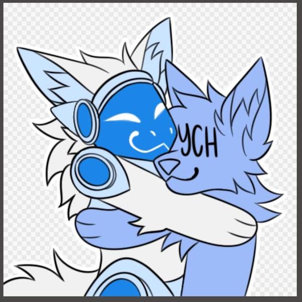 Digital Protogen Furry Emote/sticker Bases (pack 1) - Etsy
