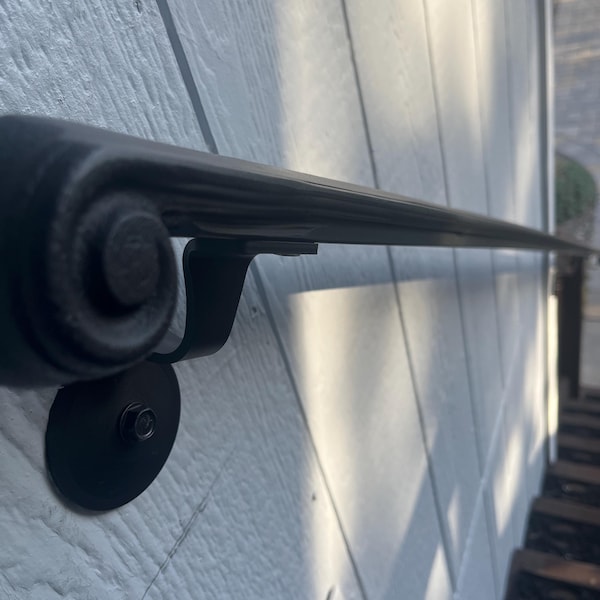 Metal Handrail 2" Molding Cap Volute, Flat Black - Etsy