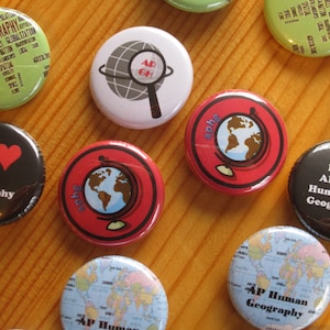 50 1 Inch Full Color Custom Buttons W/ Pin. We Can Make Any Size ...