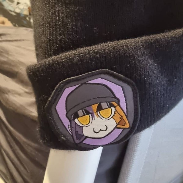 Custom Patch Woven Beanies | Camille, Meow Skulls, Raven Team Leader ...