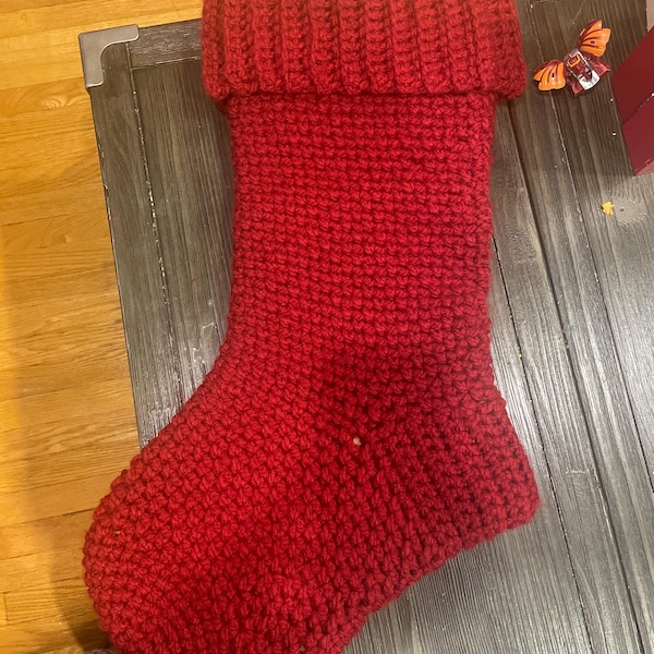 CROCHET PATTERN & VIDEO/ Holiday Weave Stocking, Crochet Stocking ...