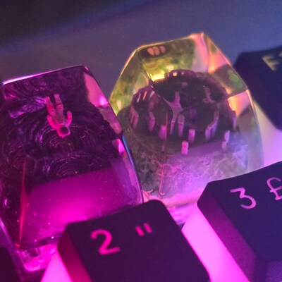 Leafeon Pokemon Keycaps anime Keycaps, Keycaps Handmade, Resin Keycaps ...