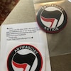 Antifa Badge, Always Antifascist, Iron Front, Three Arrows ...