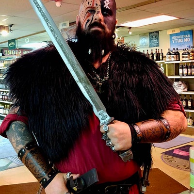 18 Inches Long Blade Sword-dragon Tooth Sword-d Guard Handle-full Tang ...