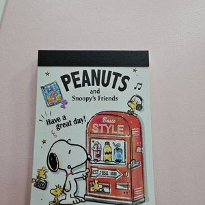 Peanuts Snoopy Small Notepads Writing Paper Stationery Journal Planner ...