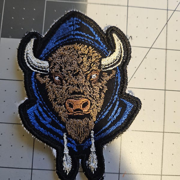 Buffalo Embroidery – Bold and Unique Boson Embroidery Pattern for ...