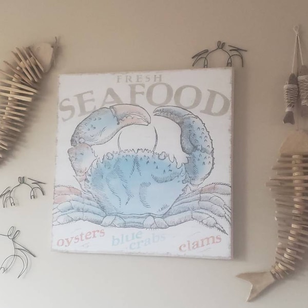 Wire Crab Wall Hanging | Wire Wall Art| Home Decor | Wall Decor | Crab ...