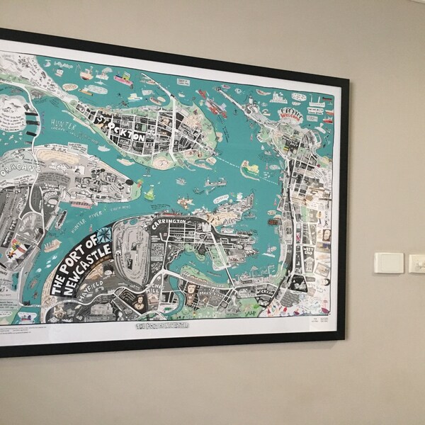 Newcastle Port Map - Etsy Australia