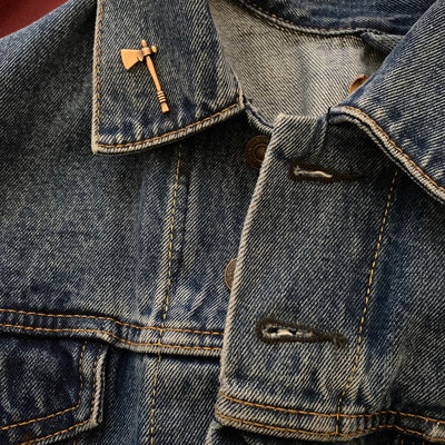 Tomahawk Copper Dipped Pewter Lapel Pin CC341C Hatchet - Etsy