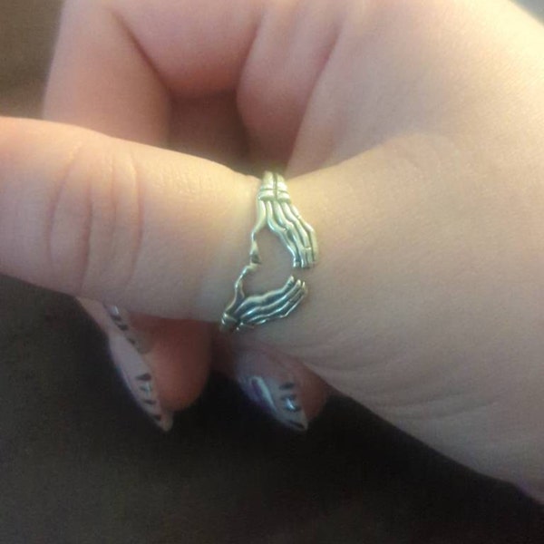 Thin Minimalist High Polished Simple Plain Silver Ring Band / Stackable Engagement Promise ...