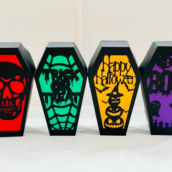 Halloween Treat Boxes #1 Coffin Paper Cutting Template SVG PNG PDF ...