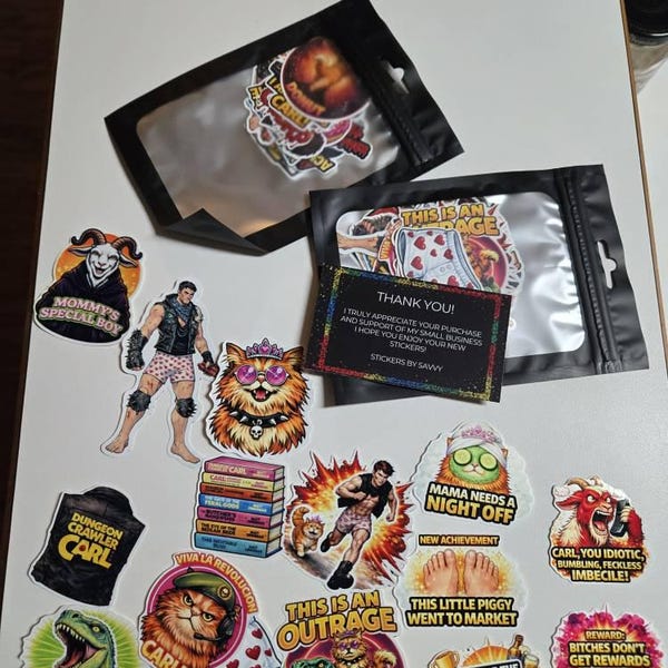 Dungeon Crawler Carl Sticker Pack (20 Stickers) - Etsy