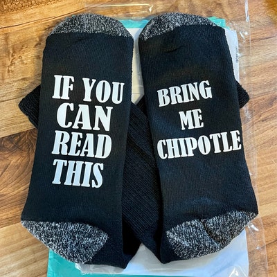 Custom Socks, If You Can Read This Custom Socks, Funny Socks, Funny ...