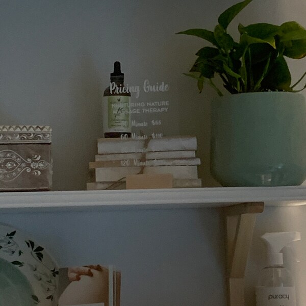 Acrylic Services Menu for Salon, Spa, Boutique - Price List, Beauty ...