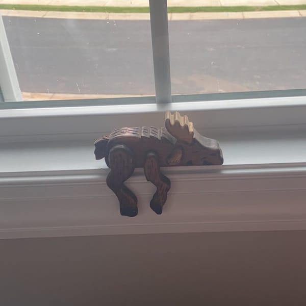 Moose Shelf Sitter, Right, Small 6 Inch - Etsy