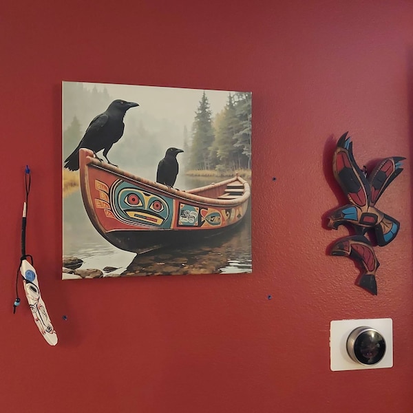 First Nations Raven Steals the Sun Wall Art Haida Salish Creator Raven ...