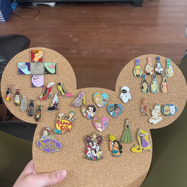Mickey Mouse Cork Boards. Mickey Pin Display. Disney Pin Board, Mickey ...