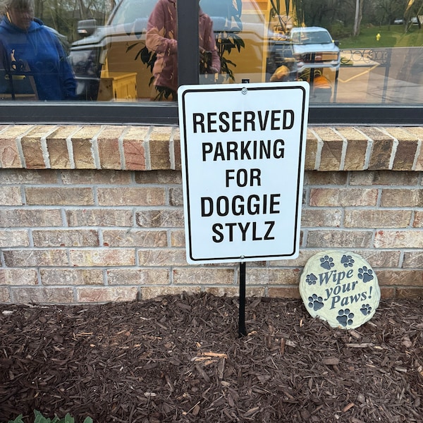 Custom Parking Sign Made of Aluminum, Personalized Parking Sign ...