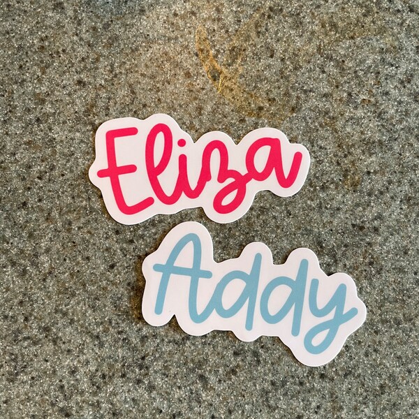 Custom Name Sticker, 7 Total Fonts | Personalize Stickers for Journals ...