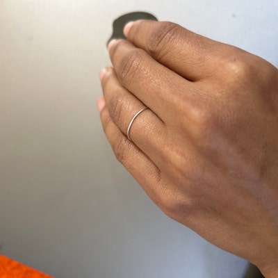 Ultra Thin Sterling Silver Stacking Ring, Super Skinny, Extra Thin ...