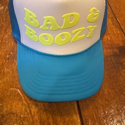 Puff Neon Trucker Hats/ Pool Party / Beach Vacation / Bridesmaid Hat ...