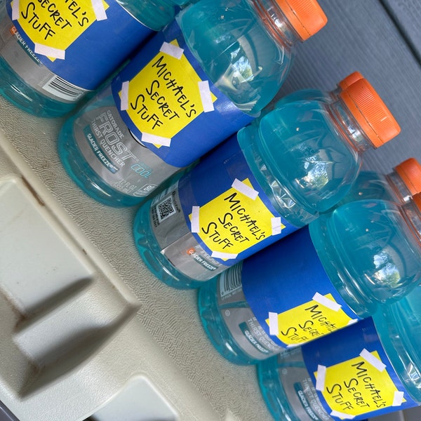 Space Jam Michael's Secret Stuff Labels: Birthday Party Favors (digital ...