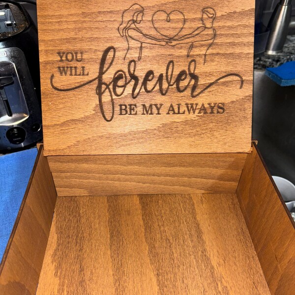 Wedding Card Box, Family Tree Card Box With Slot for Wedding, Rustic ...