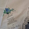 Groom Hankerchief From Mother of the Bride-wedding Handkerchief-print ...