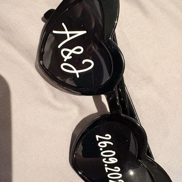 DIY STICKERS for Wedding SUNGLASSES| |wedding Personalised Sunglasses ...