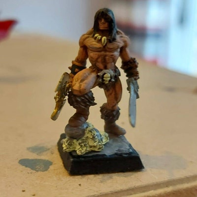 C01 CONAN BARBARIAN Retro Viking Resin Miniature Unpainted 28mm 32mm - Etsy