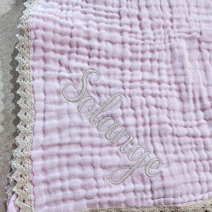 Embroidered Name Baby Blanket / Soft Custom Personalized Baby Blanket ...