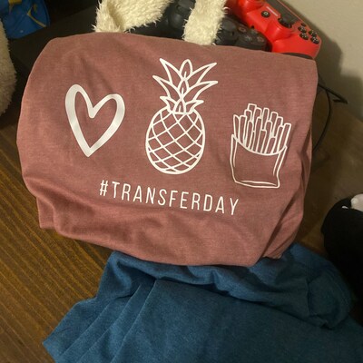 Heart. Pineapple. Fries Shirt IVF Shirt Infertility Shirt - Etsy