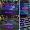 English & Japanese Dual Languages Backlit Keycaps Set for Mechanical ...