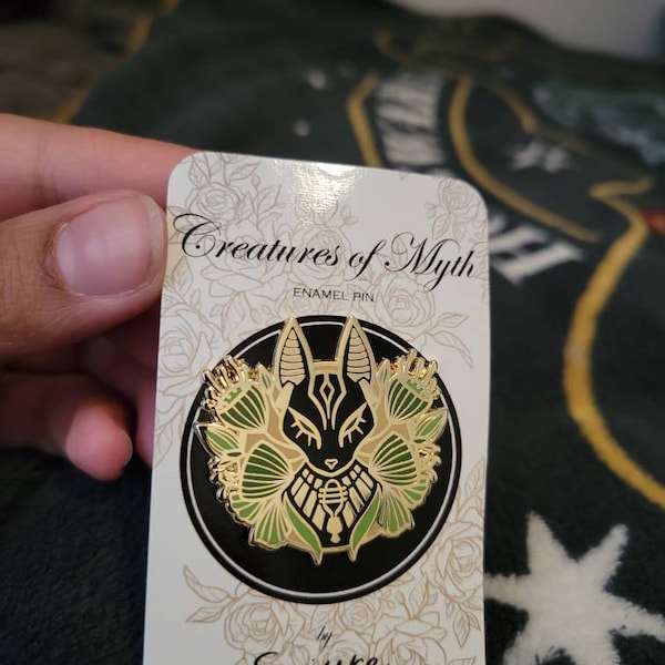 Bastet Hard Enamel Pin Egyptian Collection Unique Fantasy Mythology Art ...