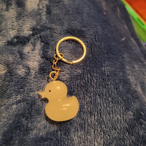 Lucky Duck Keychain, Lucky Keyring, Gifts for New Job, Good Luck ...
