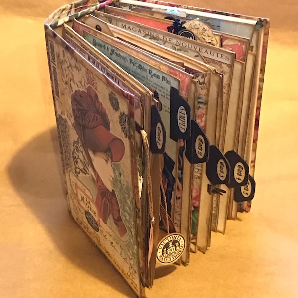 DK37 Antique Fashion Mini Book - Etsy