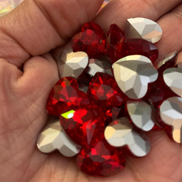 100 Pieces 3D Gems Jewels Mixed Sizes Shapes Colors DIY Deco Bling Kit ...