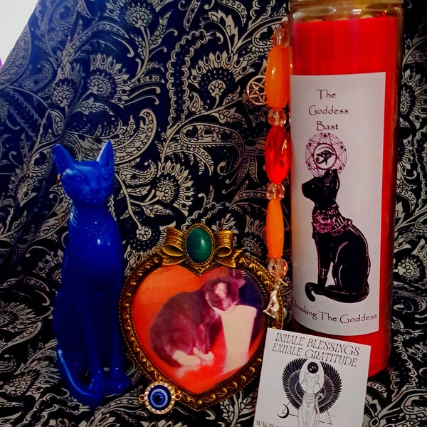 Bast Goddess. Bastet Candle. Bastet Ritual Candle. Family Candle. Joy ...