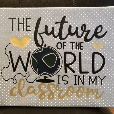 The Future of the World is in My Classroom Svg Dxf Png Eps Cutting File ...