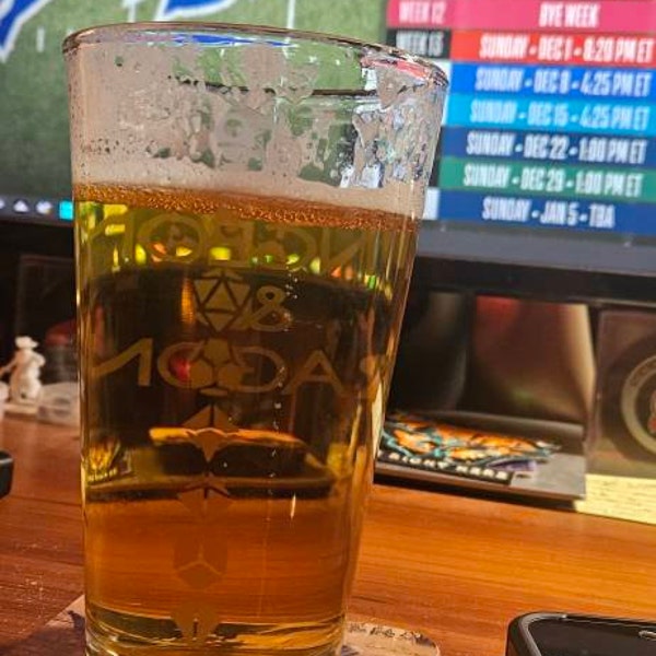 DND Dice Sword Etched Glass Personalized - Etsy