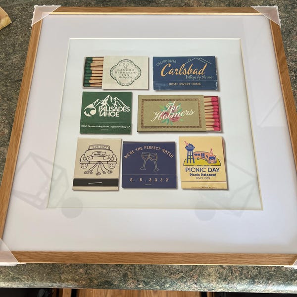 WESTERN MATCHBOOK PRINT, Trendy Matches Poster, Retro Matchbox Wall Art ...